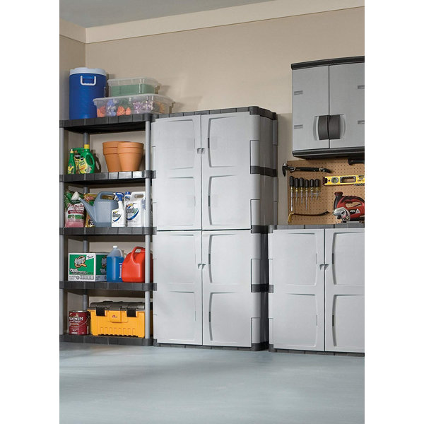 Rubbermaid Plastic Single Storage Cabinet ( 72'' H x 36'' W x 18'' D ...
