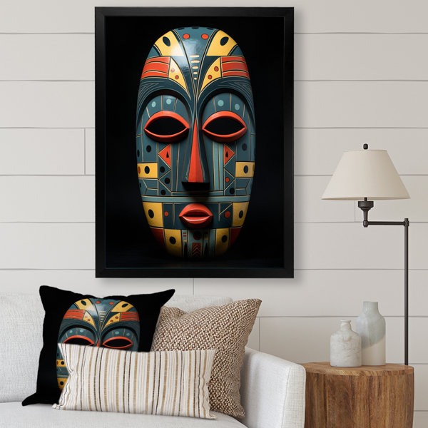 Latitude Run® Izaiha African Tribal Mask Pende - Print | Wayfair