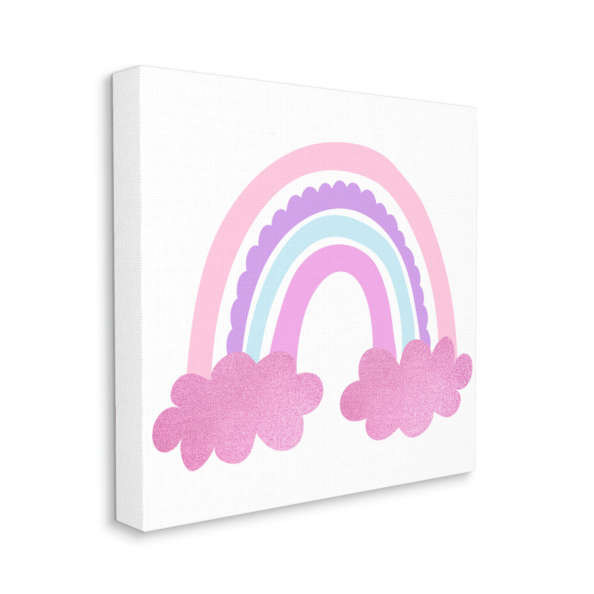 Isabelle & Max™ Pink Rainbow And Clouds On Canvas by Kim Allen Print ...