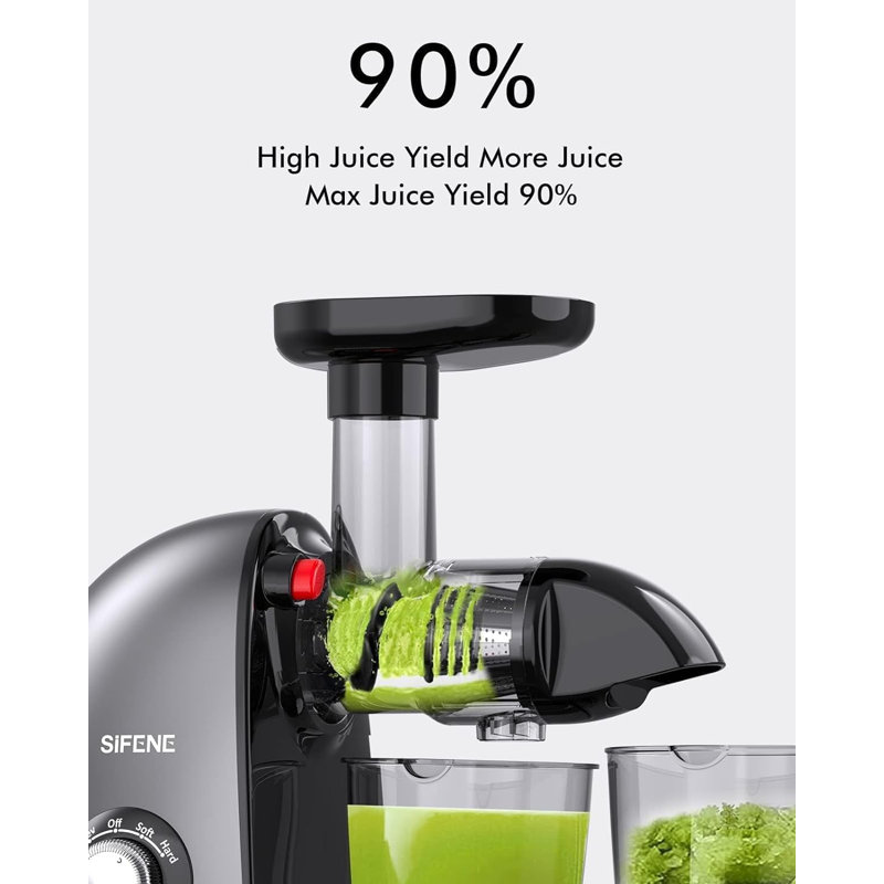 SiFENE Cold Press Juicer: Slow Masticating, High Yield, Quiet, Anti ...