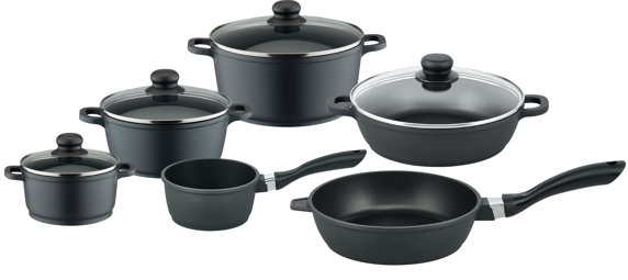 ELO ELO 6 Pieces Aluminium Non Stick Cookware Set | Wayfair.co.uk