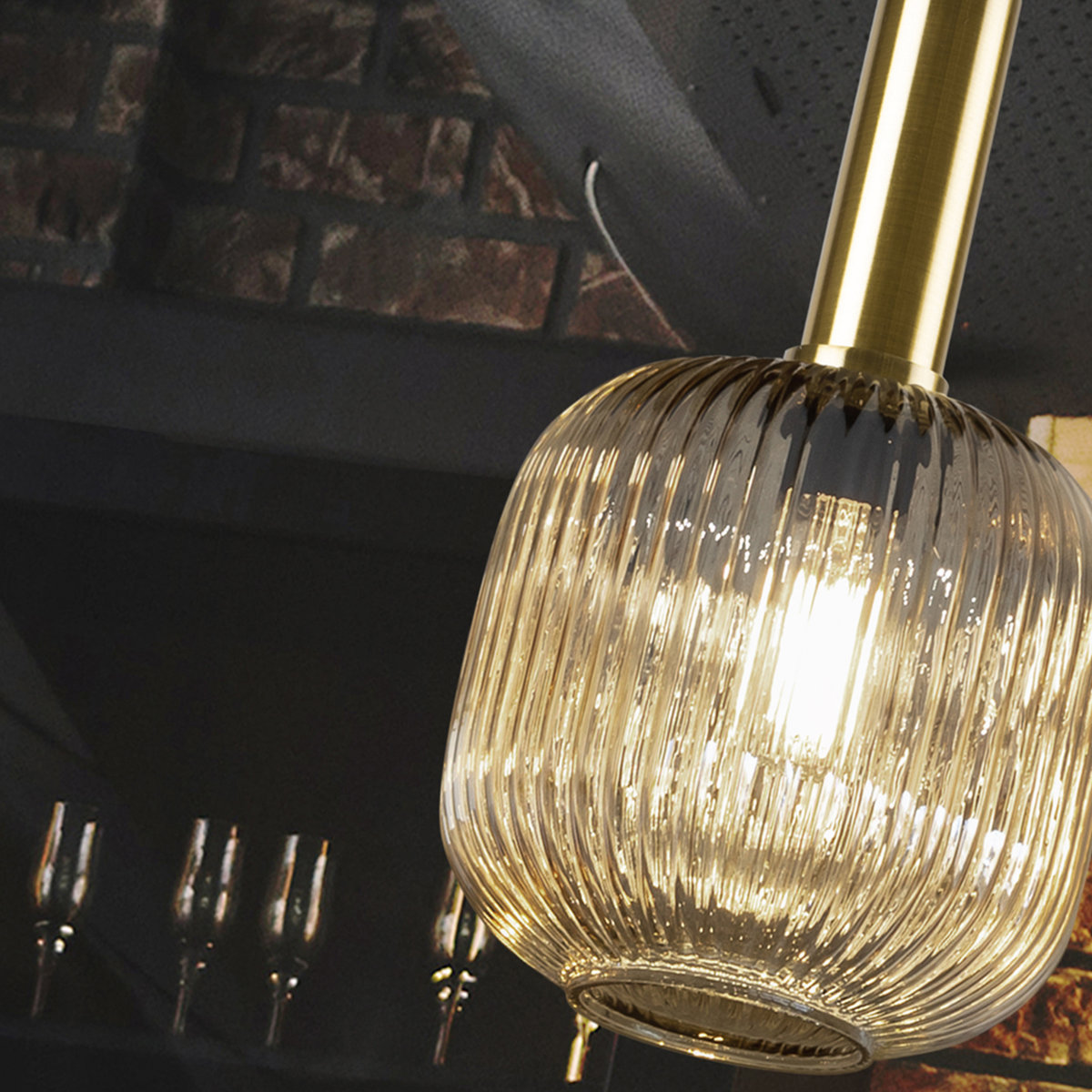 Fairmont Park Norma- Lamp 1L Amber | Wayfair.co.uk