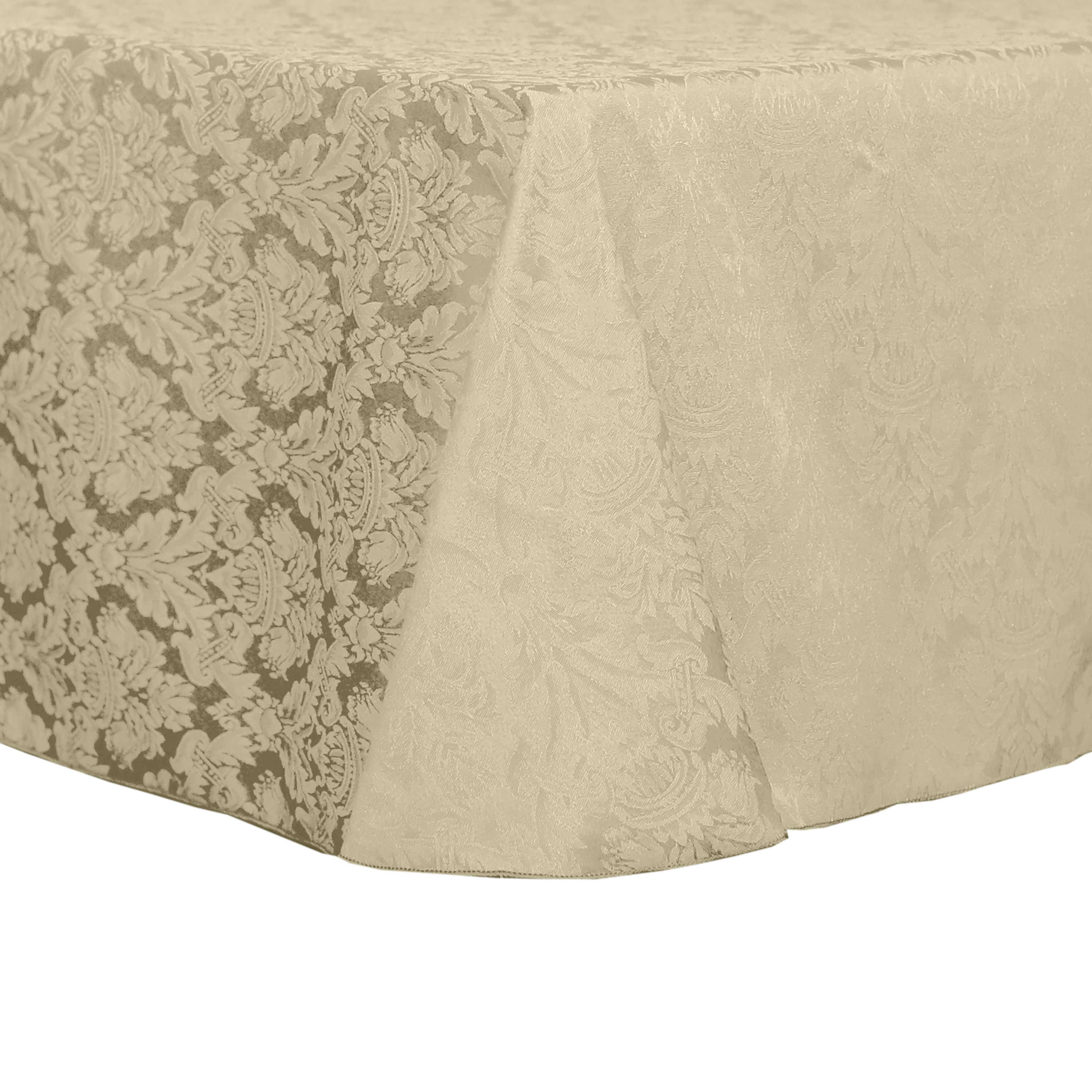 Ultimate Textile Damask Saxony Tablecloth - Scroll Jacquard Design ...