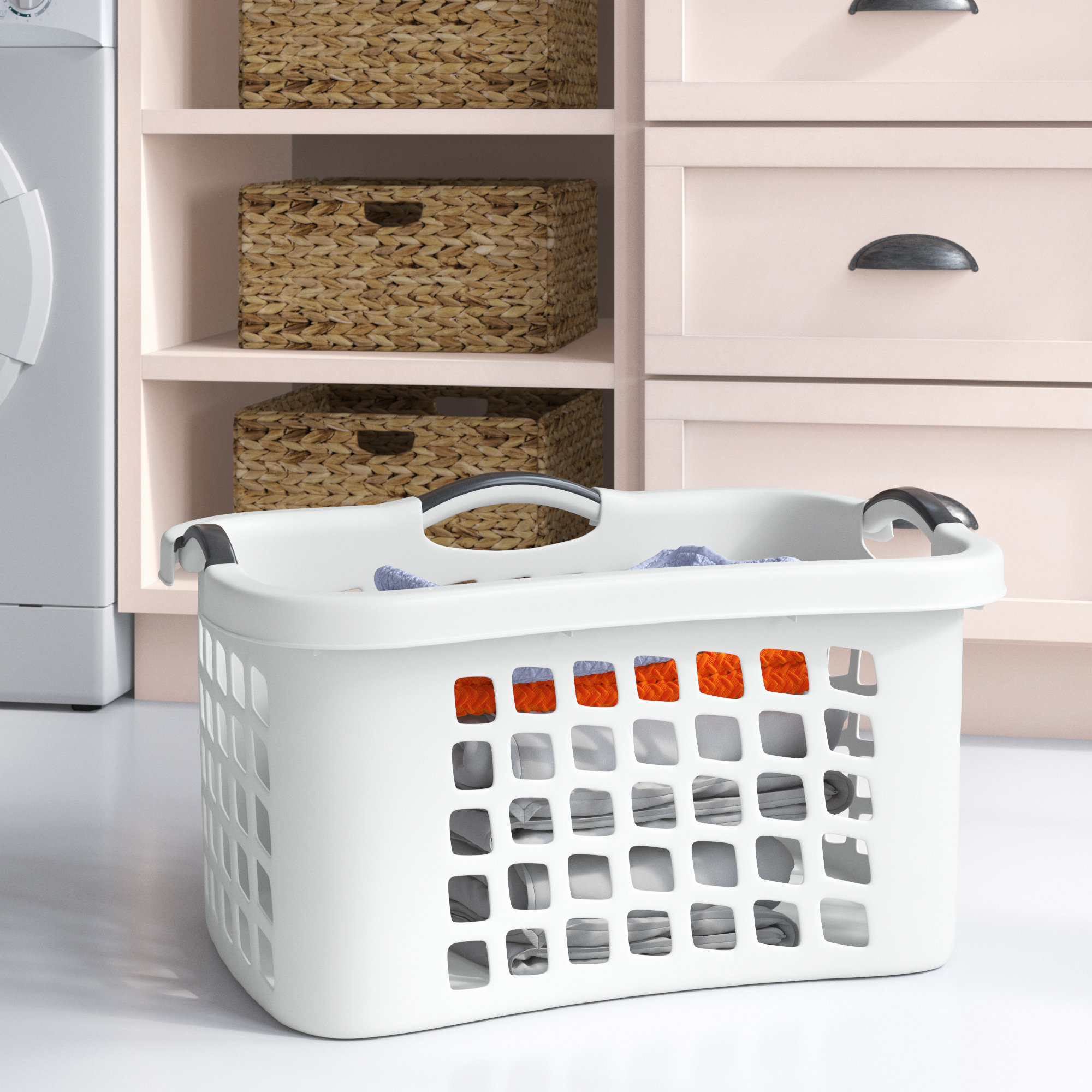 Wayfair Basics® Dorcia Comfort Grip Clothes Basket & Reviews | Wayfair