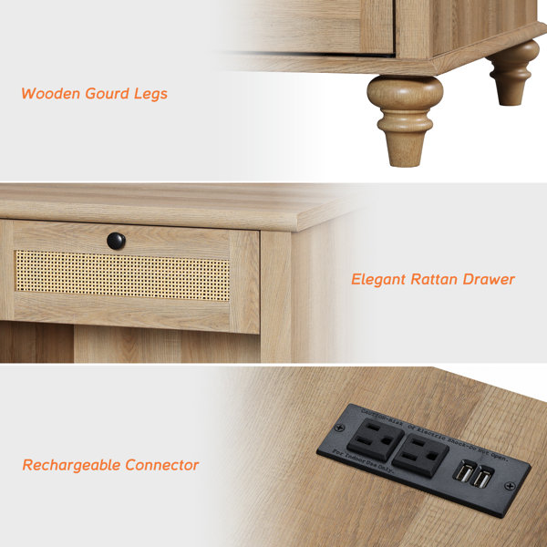 Alcott Hill® Bibbee Nightstand | Wayfair