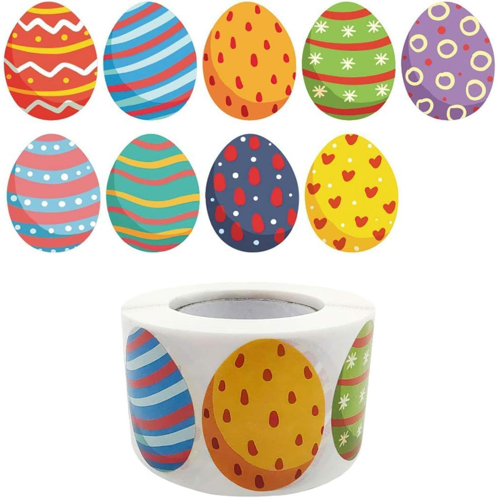 Dakota Fields Easter Eggs Stickers Self-Adhesive 9 Patterns Easter Eggs ...