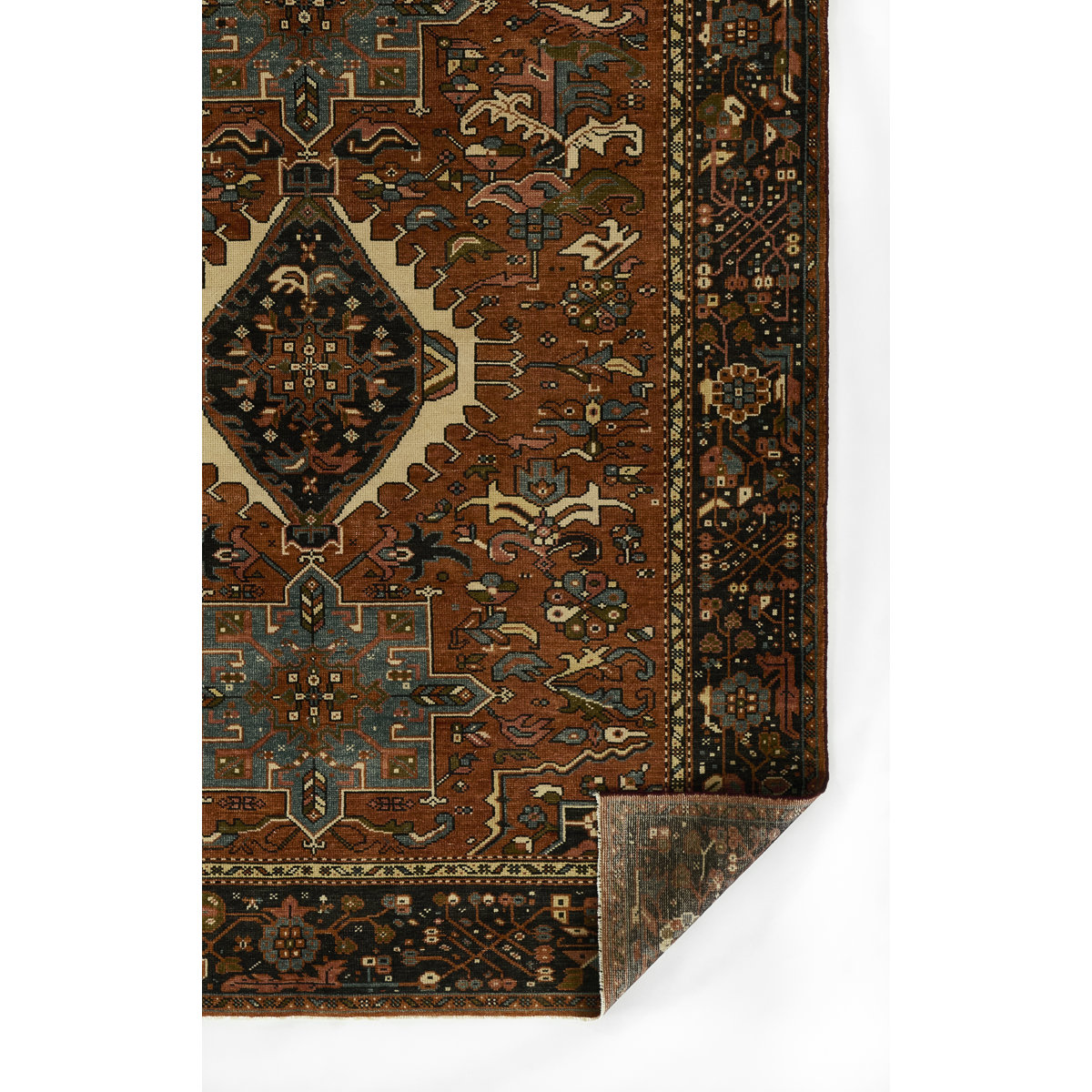 Momeni Karajeh Wool And Cotton Hand Knotted Area Rug 9'' X 12'' | Perigold