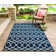 Breakwater Bay Yepez Geometric Blue Indoor / Outdoor Area Rug & Reviews ...