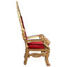 Design Toscano Lord Raffles Throne Armchair in Gold/Red | Wayfair