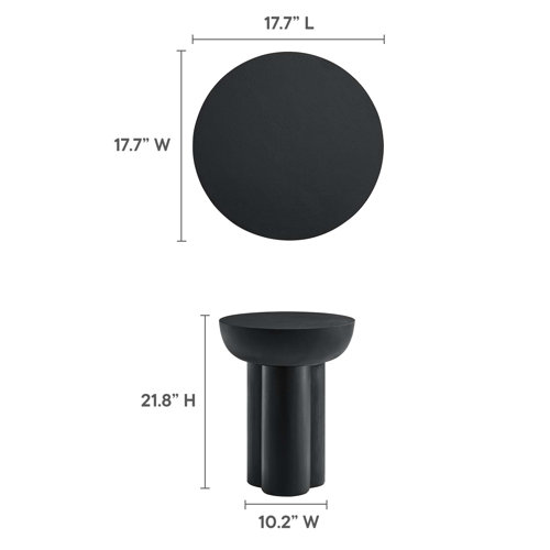 Modway Caspian Pedestal End Table | Wayfair