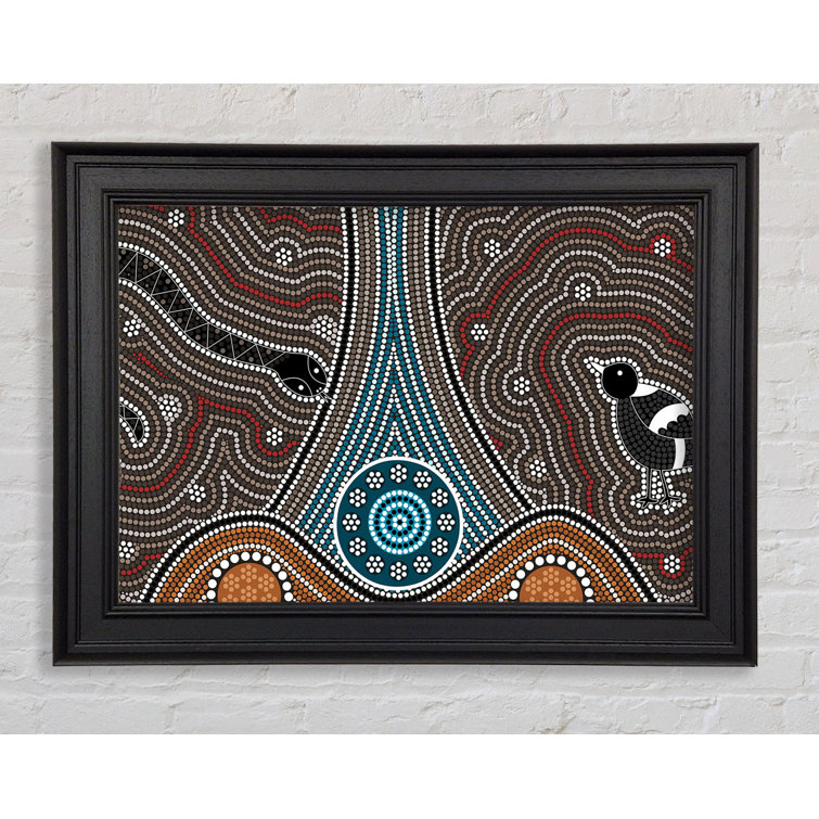 Bloomsbury Market Aboriginal Pattern 8 - Single Picture Frame Art ...