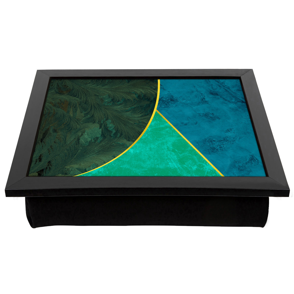 17 Stories Modern Shapes No.2 Lap Tray with Cushion | Wayfair.co.uk
