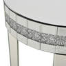 Mercer41 Artisanal Round Mirror Breakfast Table With Diamond-Cut ...