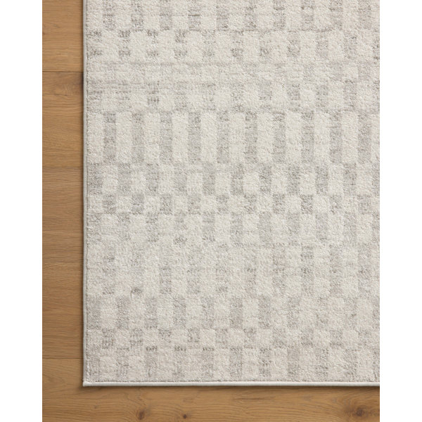 Foundry Select Ramsley Performance Ivory/Gray Rug | Wayfair