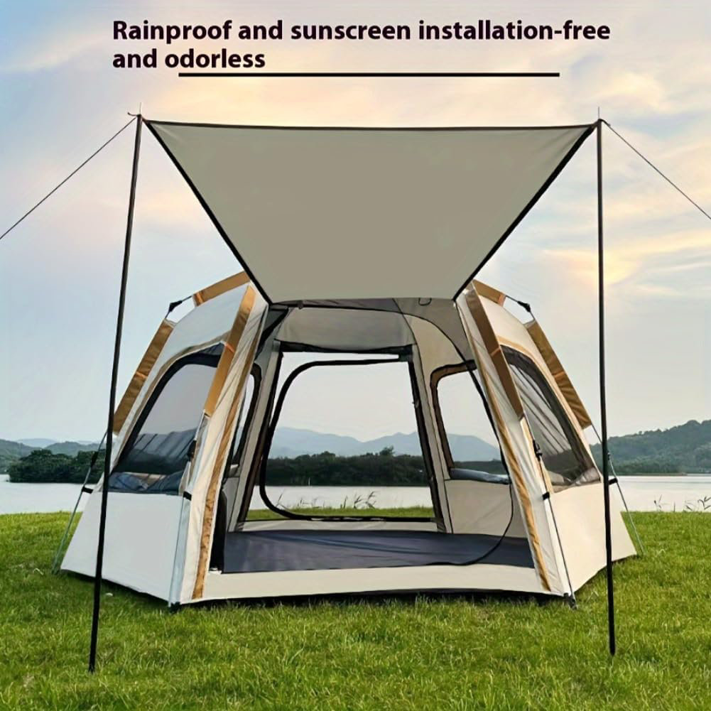 AirPartyPros Outdoor Portable Folding Fully Automatic Hexagonal Tent ...