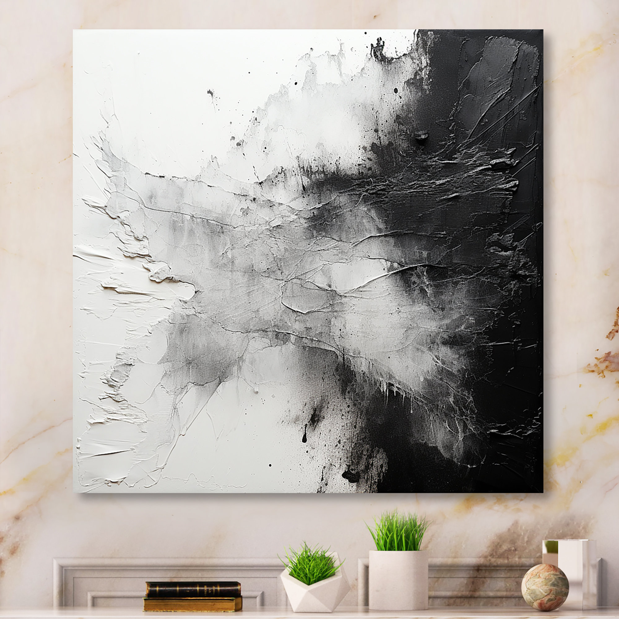 Design Art Black And White Abstract Element Fight - Abstract Shapes ...