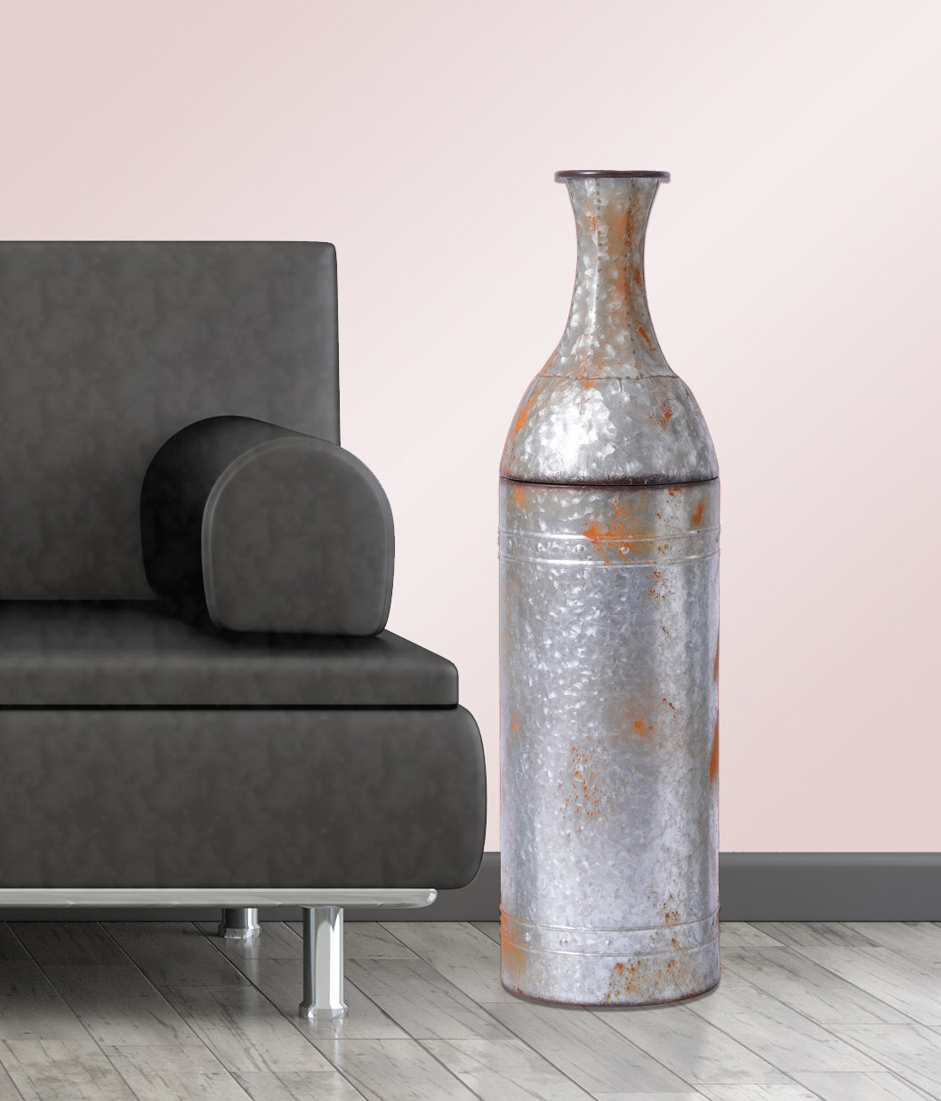 Gracie Oaks Hytop Metal Floor Vase & Reviews | Wayfair