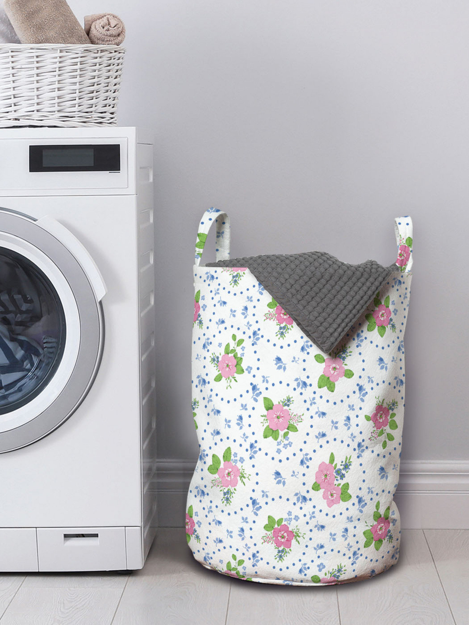East Urban Home Ambesonne Shabby Flora Laundry Bag | Wayfair