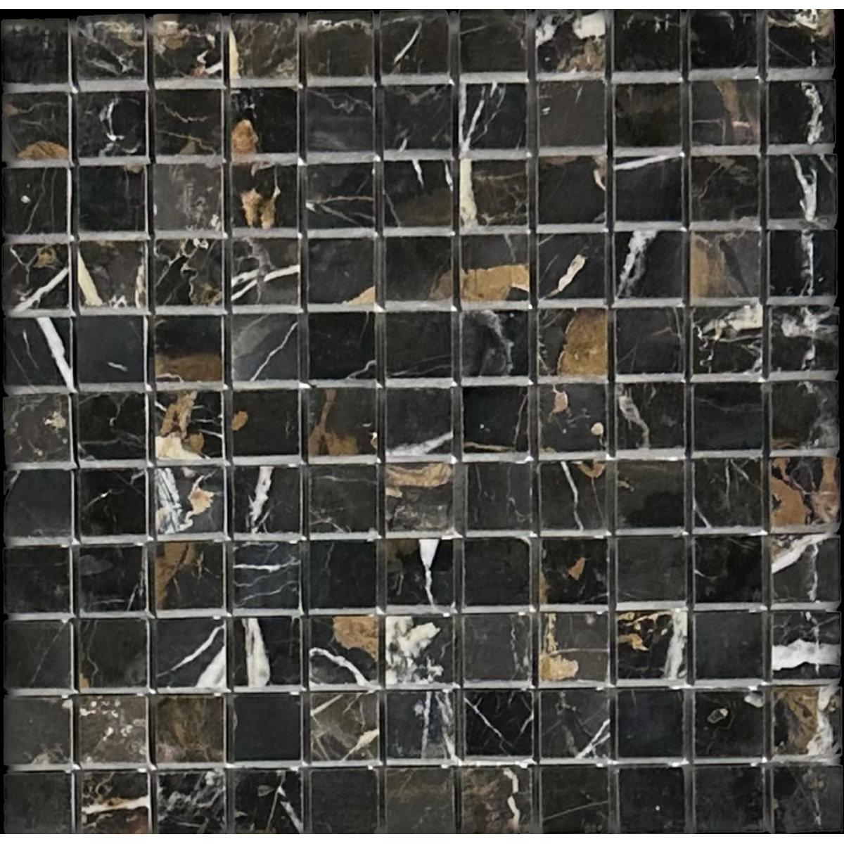 Tileville Michael Angelo 1" x 1" Marble Natural Stone Grid Mosaic Sheet ...
