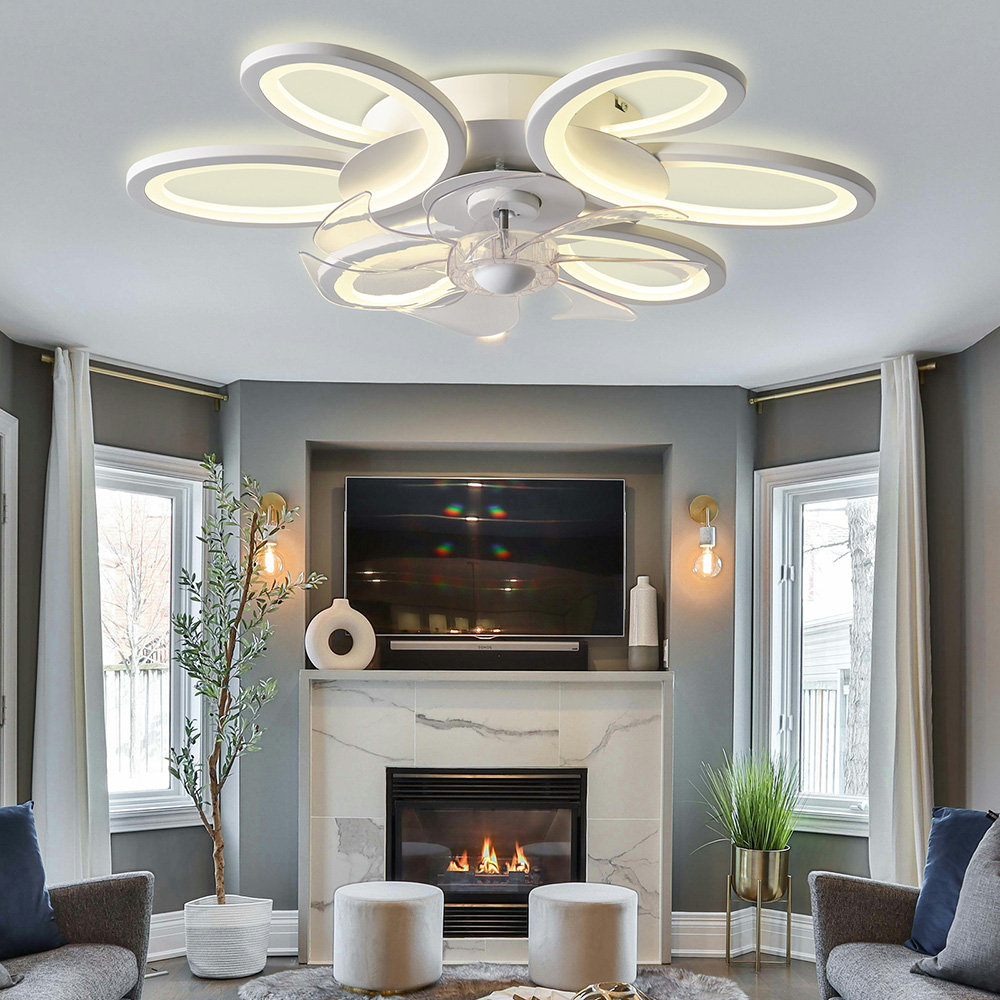 Wrought Studio™ Ceallach Ceiling Fan with LED Lights | Wayfair