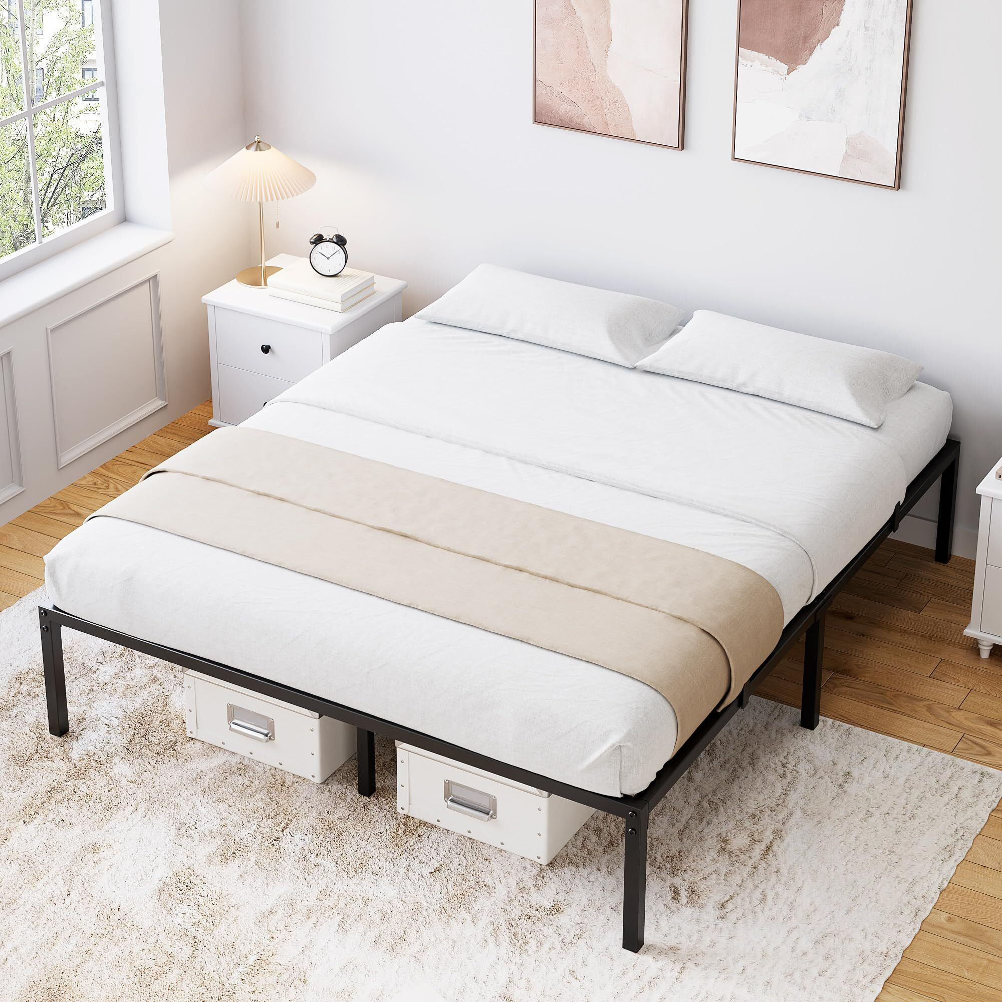 Ebern Designs 16 Inch Bed Frame No Box Spring Needed - Wayfair Canada