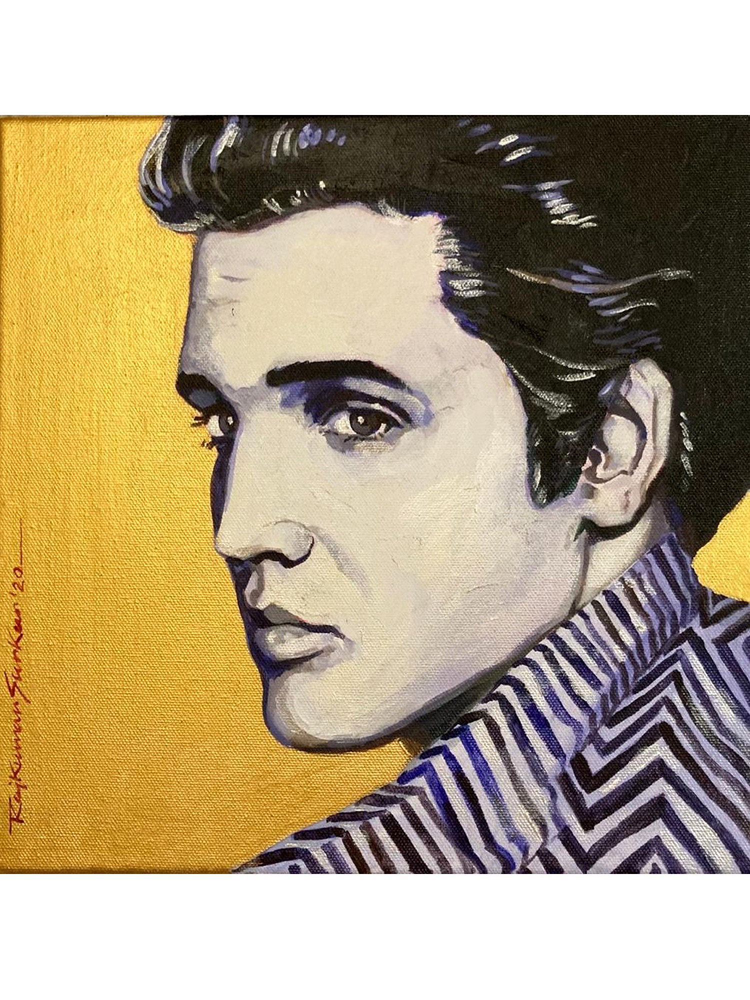Exotic India Beautiful Portrait Of Elvis Presley | Acrylic On Canvas ...
