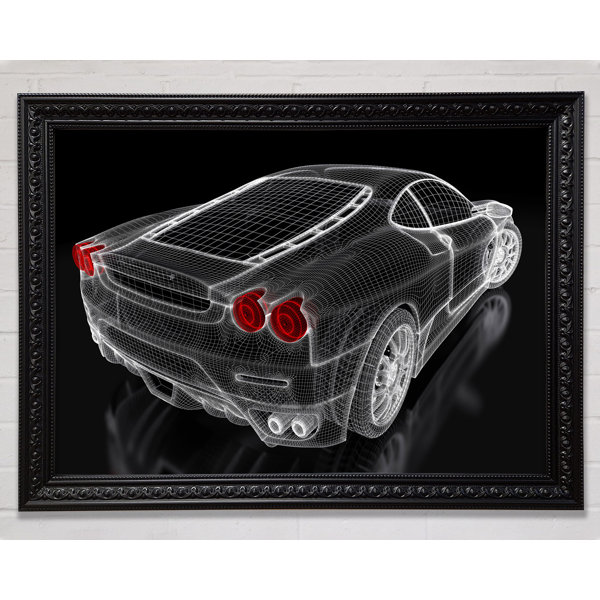 Bright Star Ferrari F430 Drawing - Single Picture Frame Print | Wayfair ...