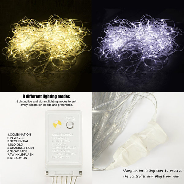 The Holiday Aisle® 1.5X1.5M 96Led Net Mesh String Light Outdoor ...