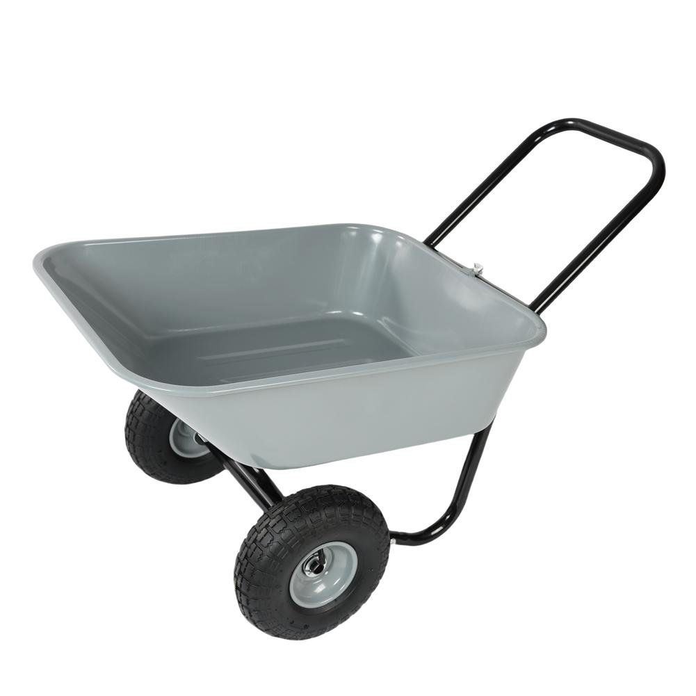 shinyswan 2-Wheeled Garden Cart with 10" Pneumatic Wheels | Wayfair