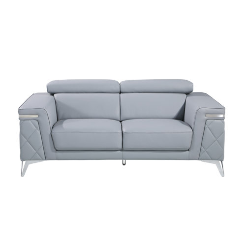 Orren Ellis 3 - Piece Top Grain Italian Leather Living Room Set | Wayfair