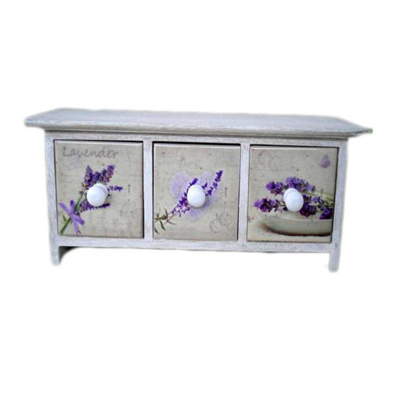 Ophelia & Co. Mini Wooden Cabinet With 3 Ceramic Tiles Decorated ...