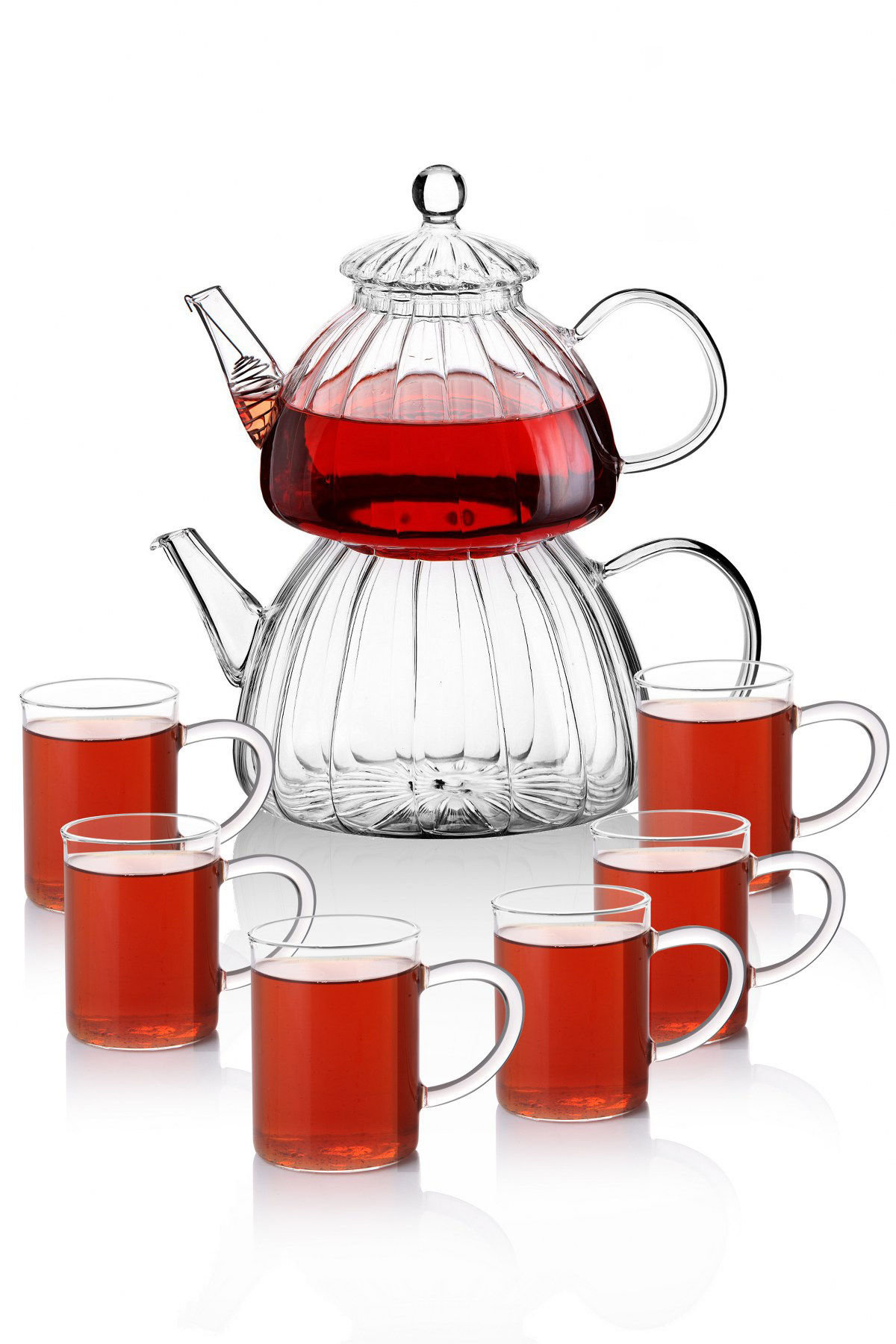 East Urban Home 50.7oz. Glass Teapot Set | Wayfair