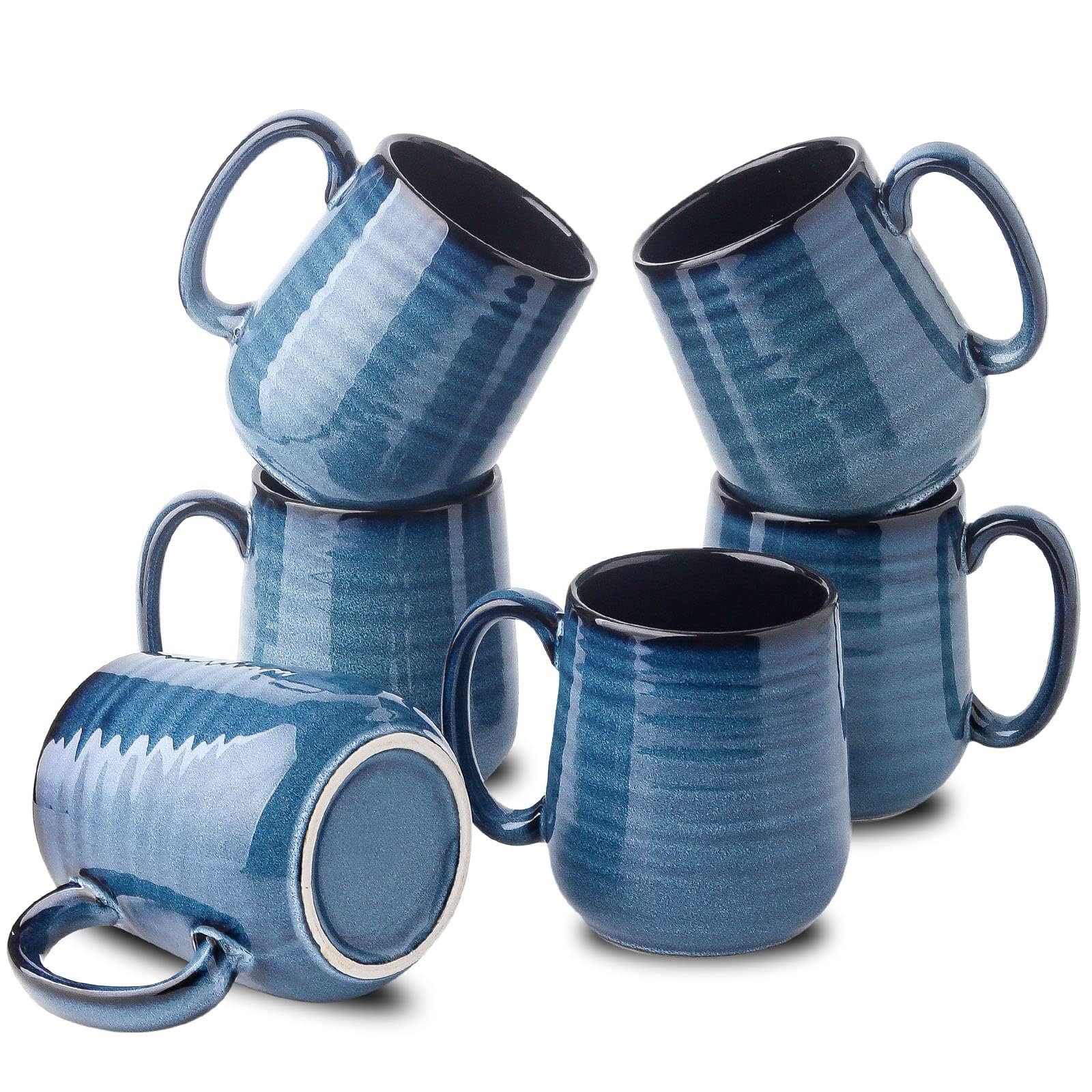 SHIRLEY'S OFFICE FURNITURE, LLC Coffee Mugs, 12 Ounce Coffee Cups Set ...