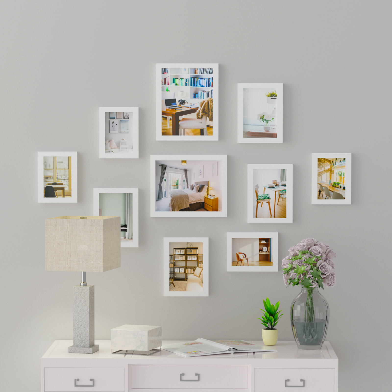 Latitude Run® Arlos Gallery Picture Frame Collage Wall Frame | Wayfair