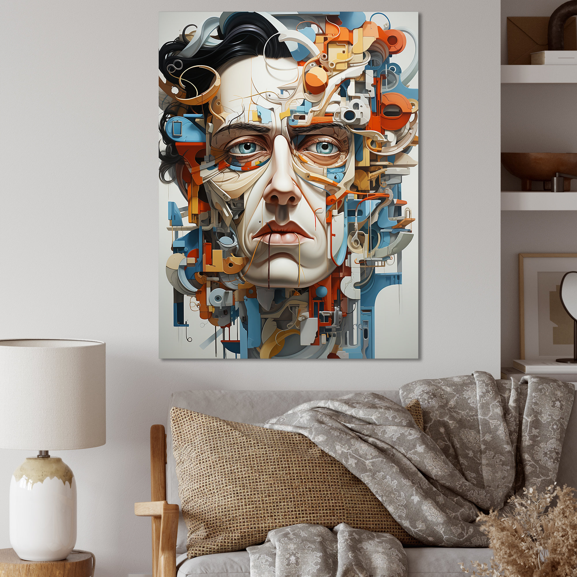 Wrought Studio™ Ferruccio Surrealism Metamorphic Portrait II On Canvas ...