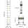 Rebrilliant Telescoping Extension Ladder 12.5FT A-Shape w/ Stabilizer ...
