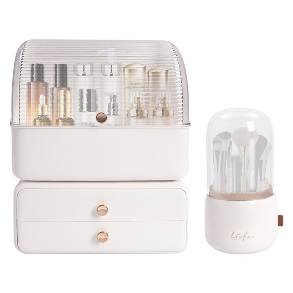 Ivy Bronx Plastic Makeup Organizer | Wayfair