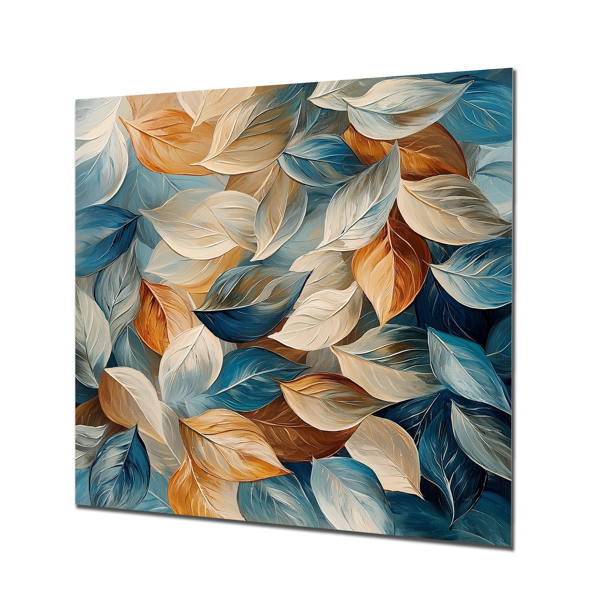 Winston Porter Wind Blown Almond Leaves II - Leaves Metal Print Wall ...
