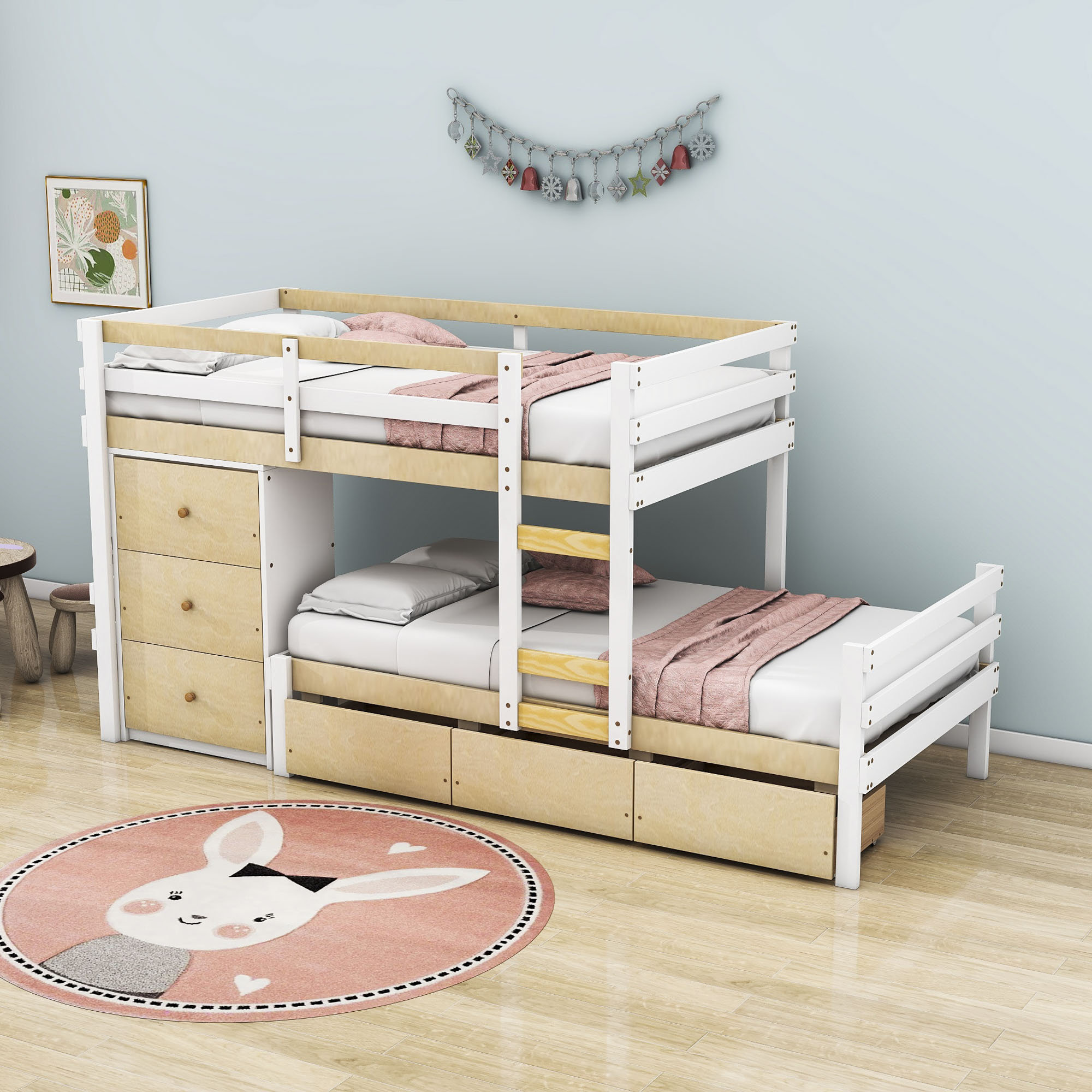 Harriet Bee Garnieta Twin over Twin 6 Drawer Bunk Bed by Harriet Bee ...