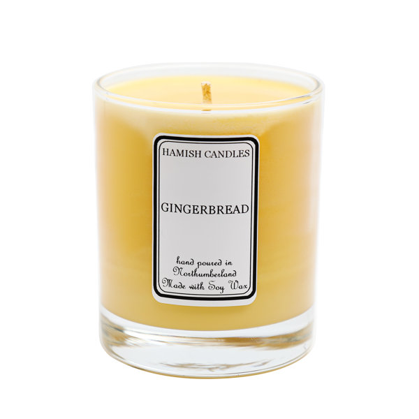 Hamish Candles Gingerbread Scented Jar Candle with Glass Holder ...