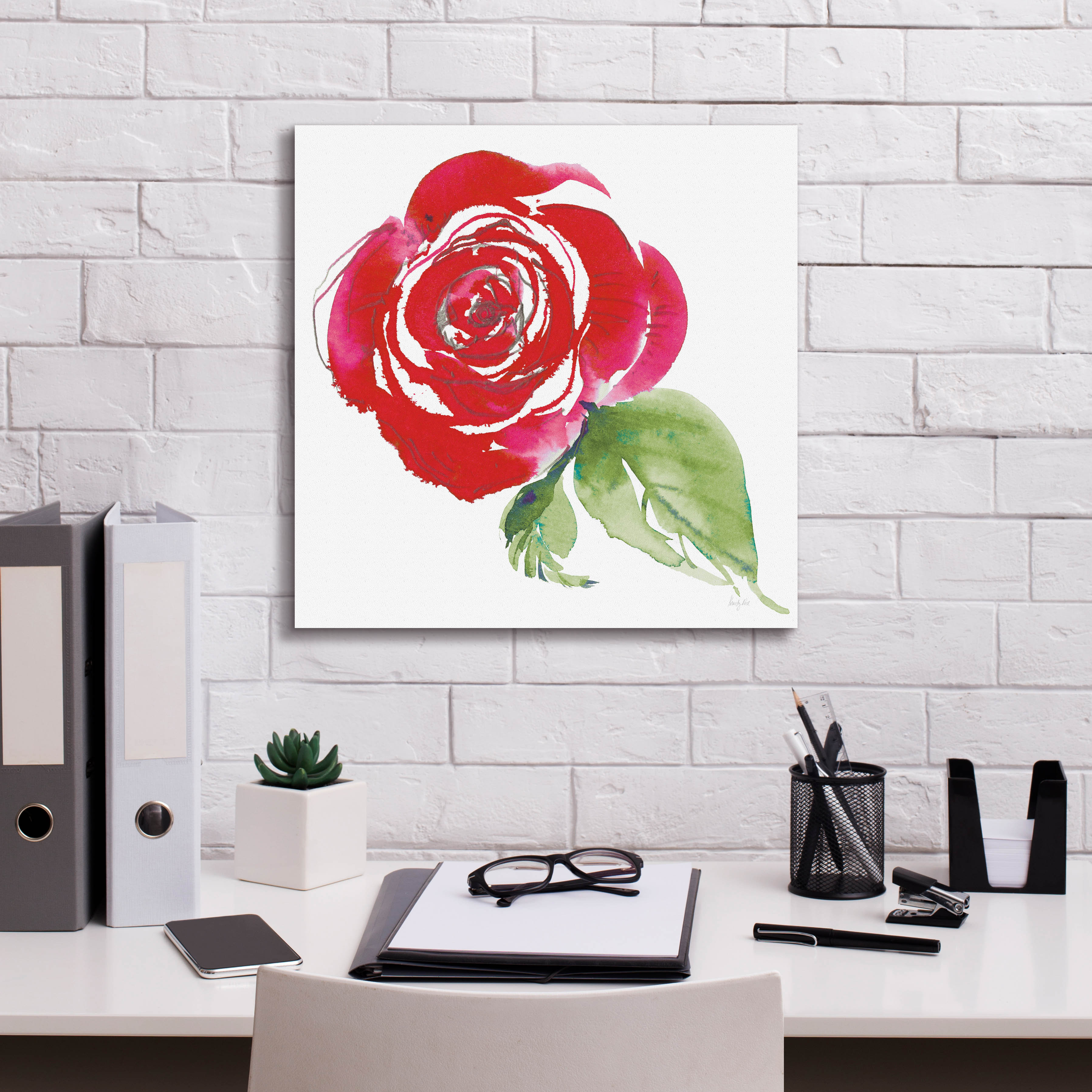 Epic Graffiti 'Bold Roses 3' by Kristy Rice Canvas Wall Art | Wayfair