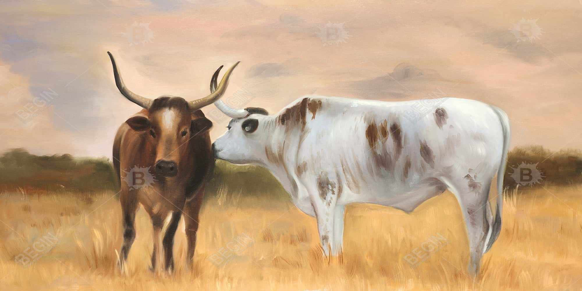 Begin Edition International Inc. Nguni herd - 15.75"x31.50" Desk mat ...