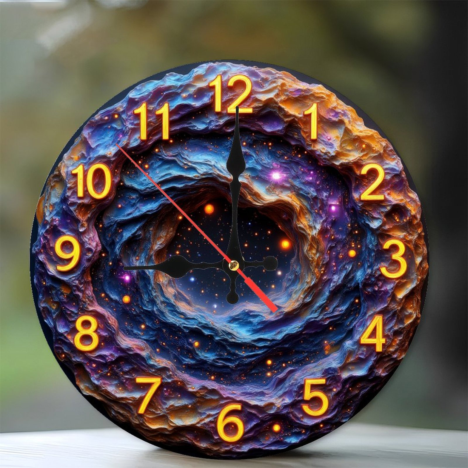 East Urban Home 10'' Round MDF Wall Clock with Silent Quartz Movement ...