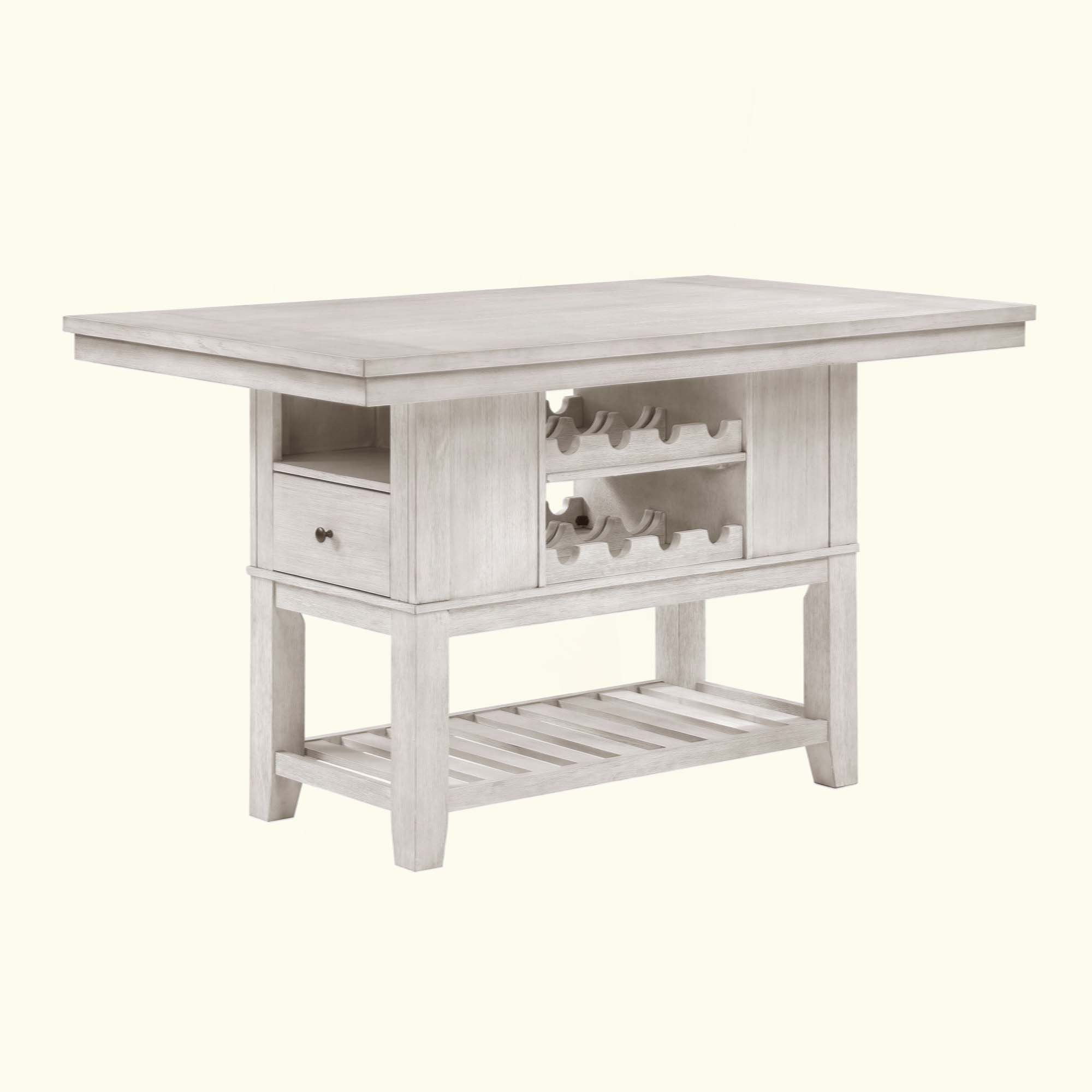 One Allium Way® Modern Farmhouse Counter Height Table With 2X Drawers ...