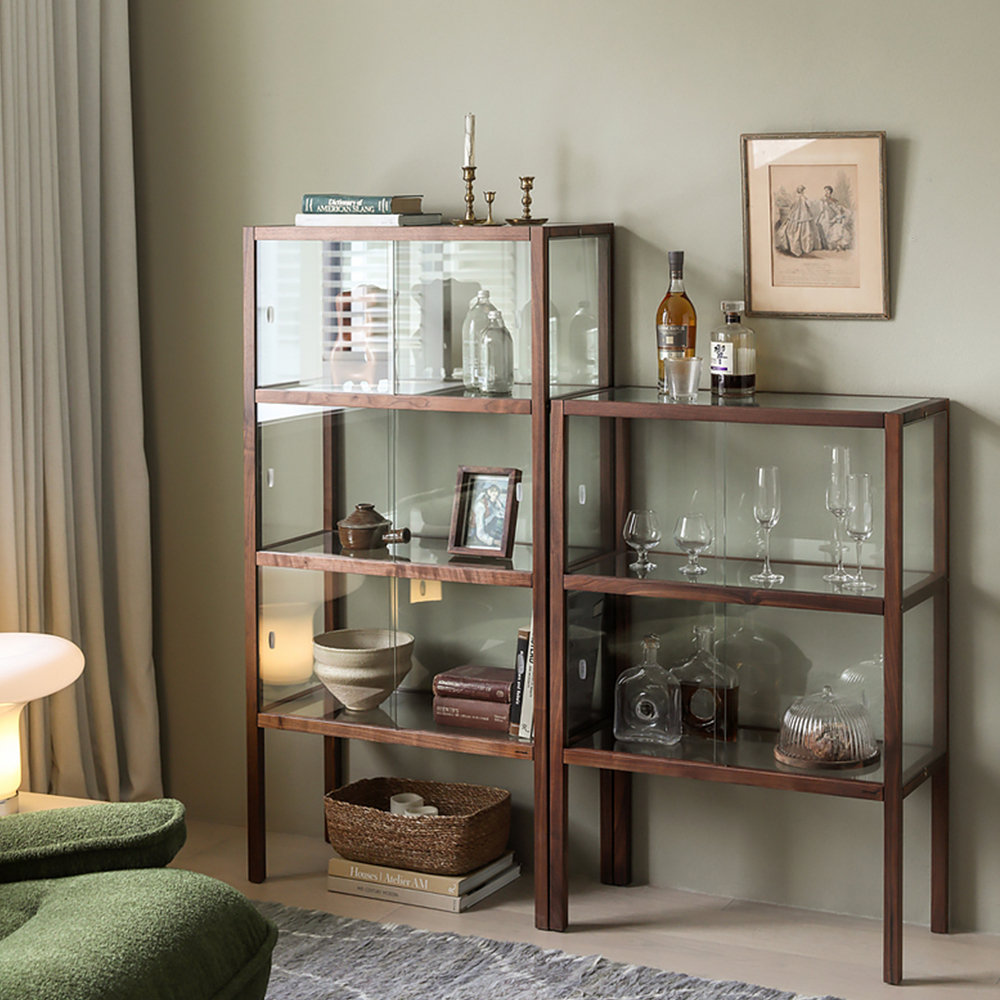Kaoloupin American Style Glass Bookcase | Wayfair