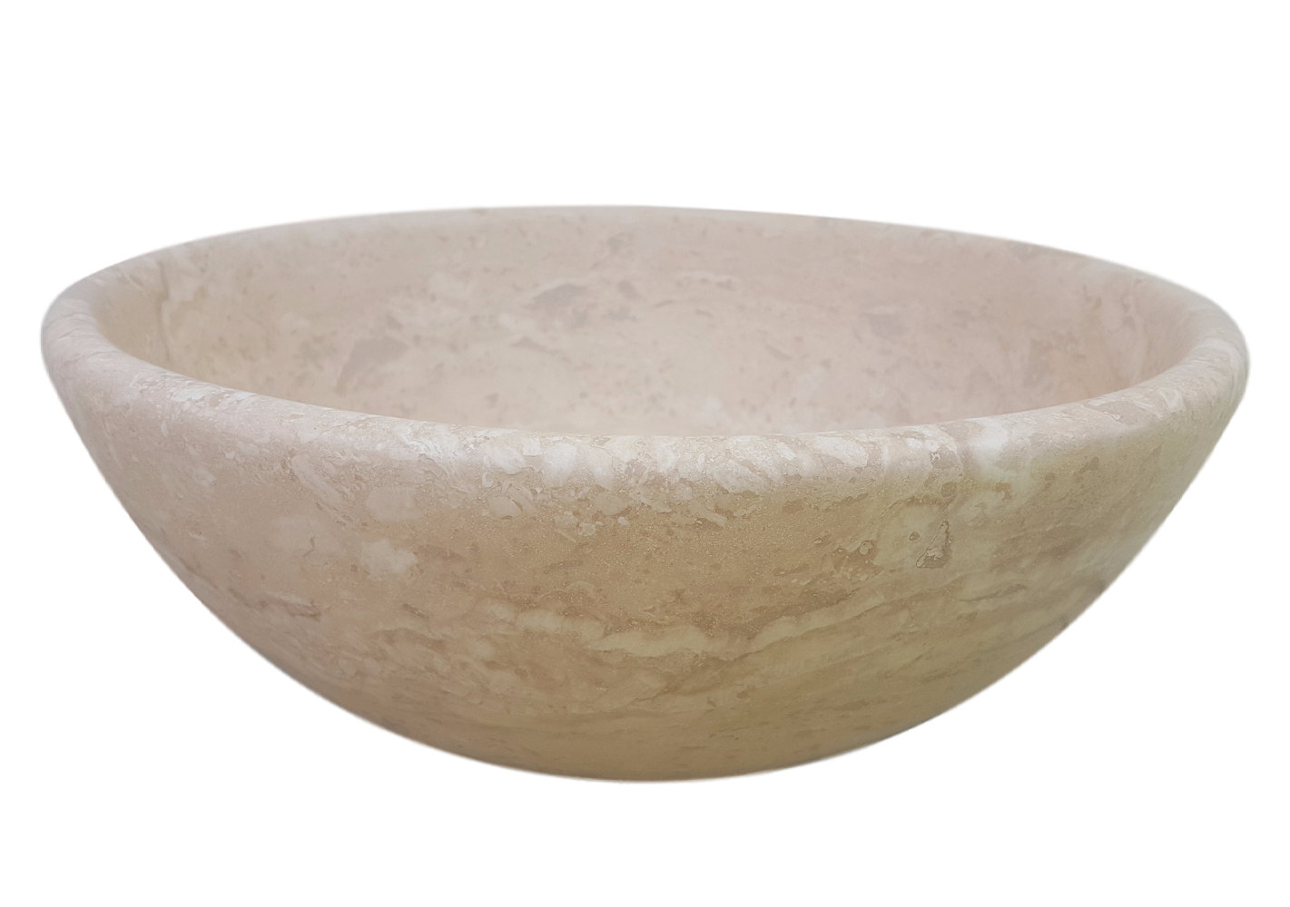 TashMart Classic Stone Handmade Circular Vessel Bathroom Sink & Reviews ...