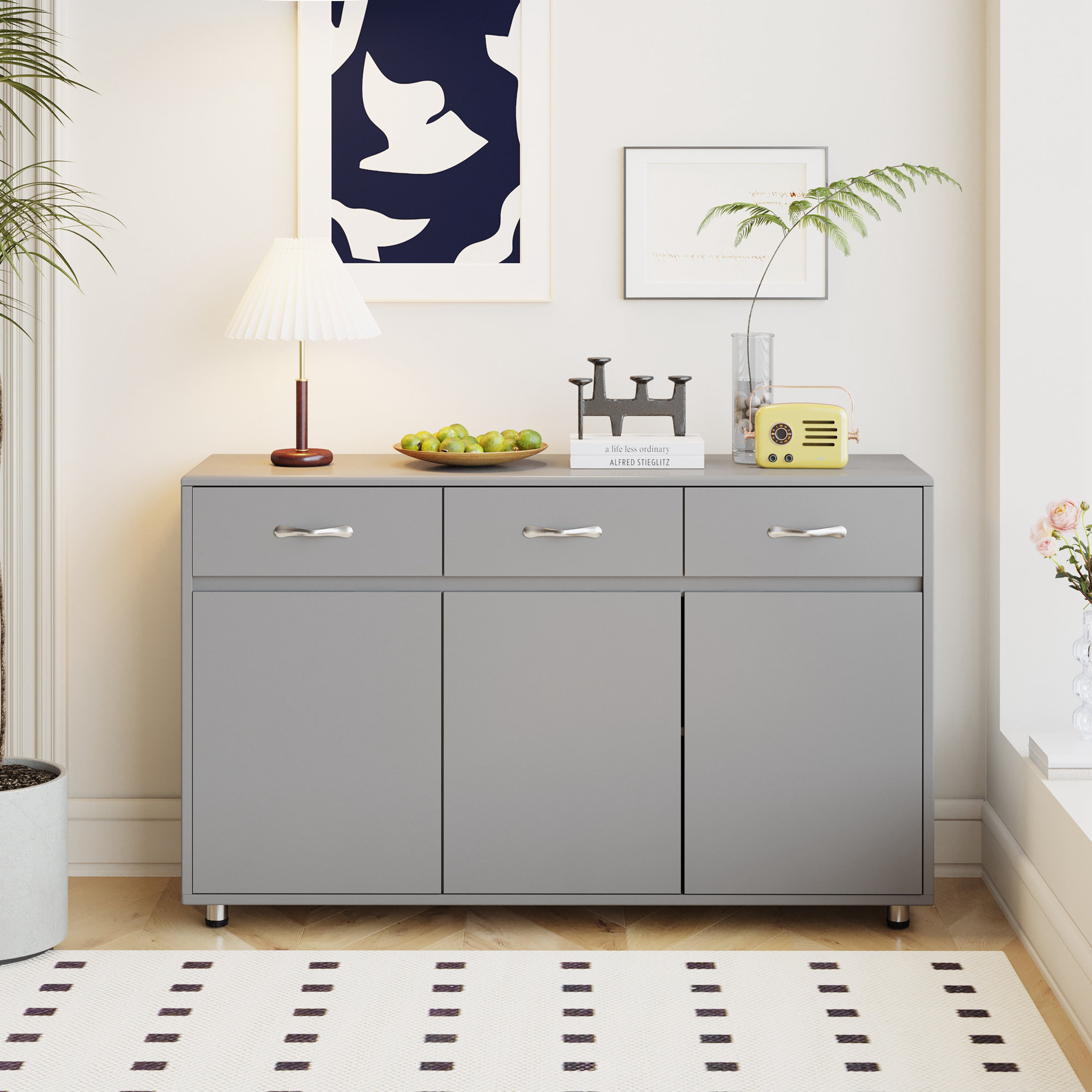 Latitude Run® Abdisalan 52.36'' Wide 3 Drawer Sideboard & Reviews - Wayfair Canada