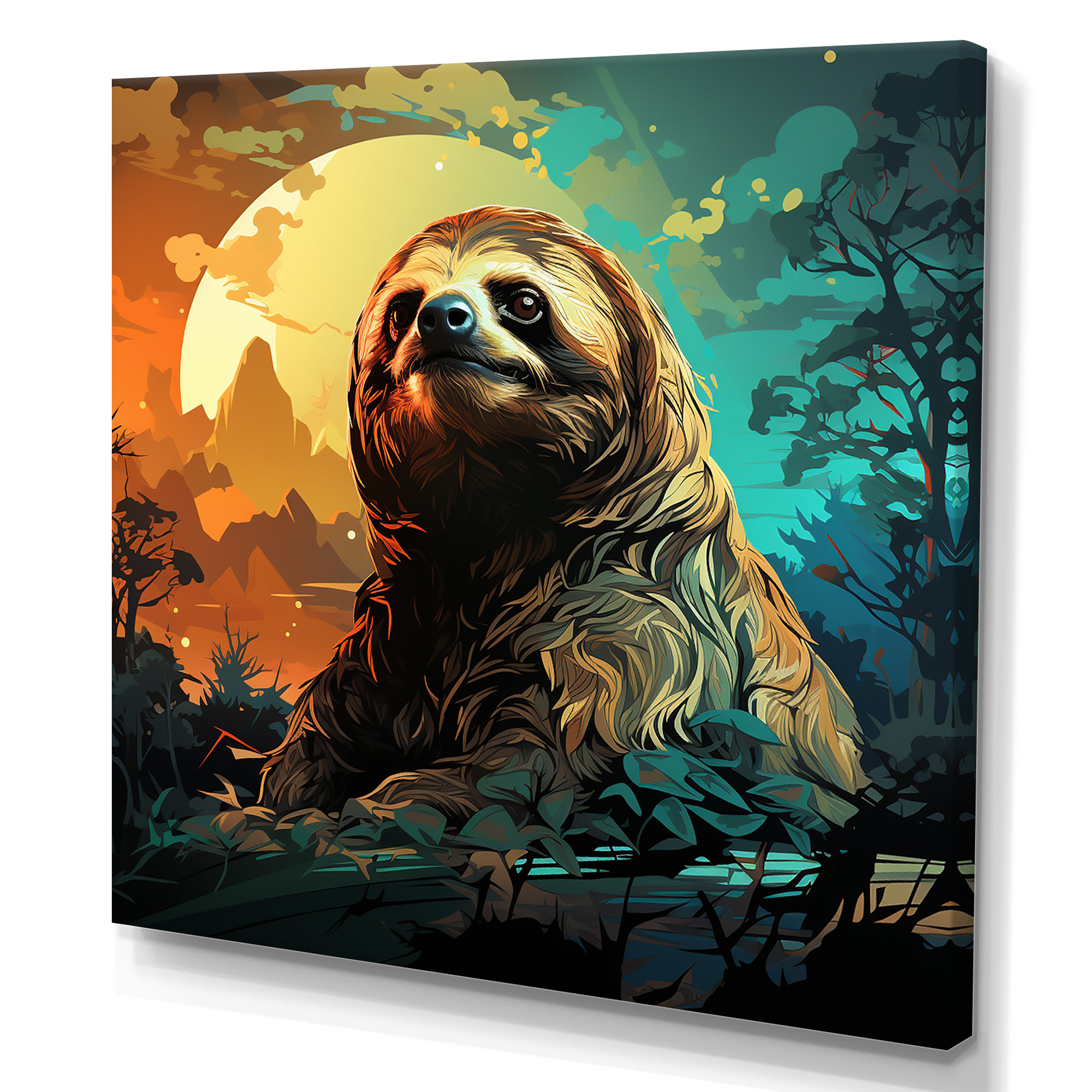 Millwood Pines The Serenity Of Sloth At Sunset III - Sloth Wall Art ...