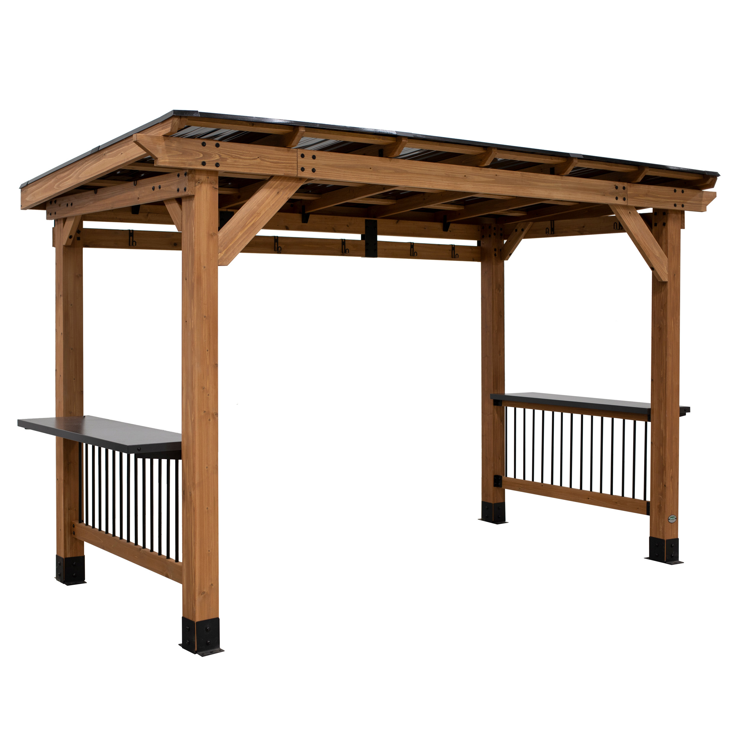 Backyard Discovery Saxony XL Cedar BBQ Gazebo & Reviews | Wayfair.co.uk