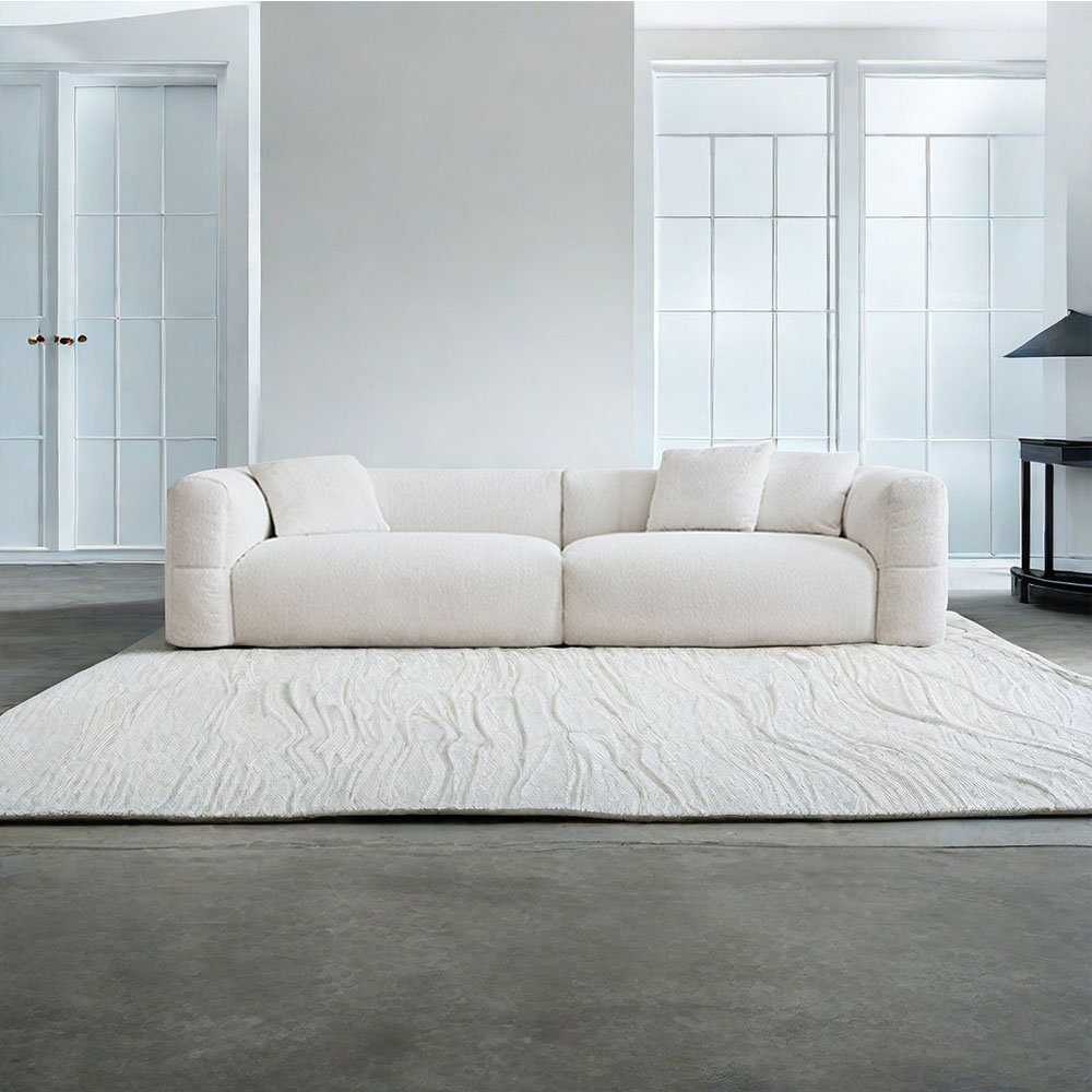 Danbenla design Vintage French cream fabric sofa | Wayfair